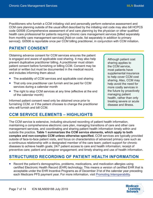 Chronic Care Management Services | PDF