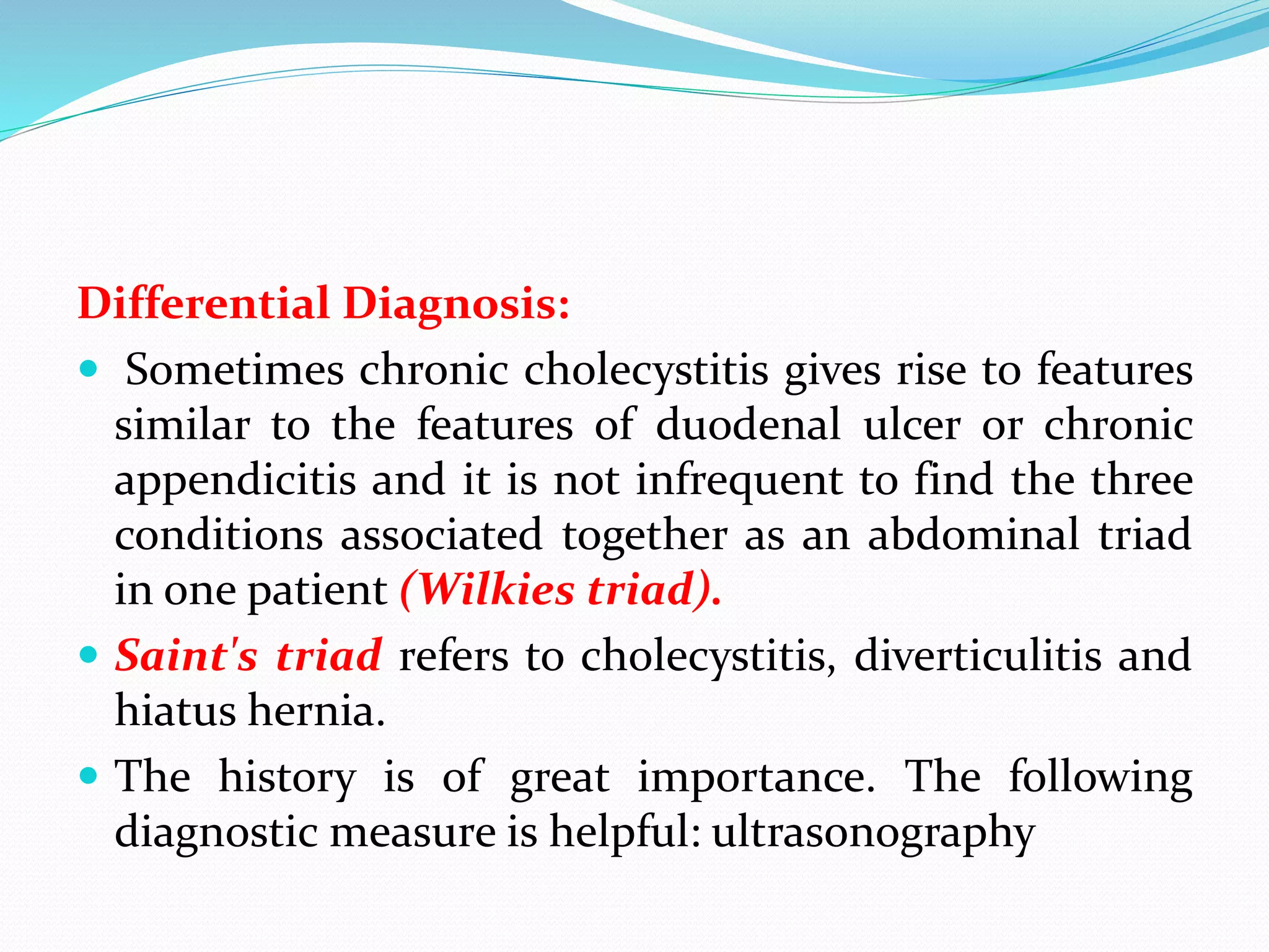 Chronic cholecystitis & Jaundice | PPTX