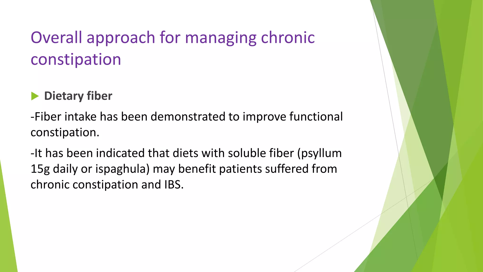 Chronic constipation | PPTX