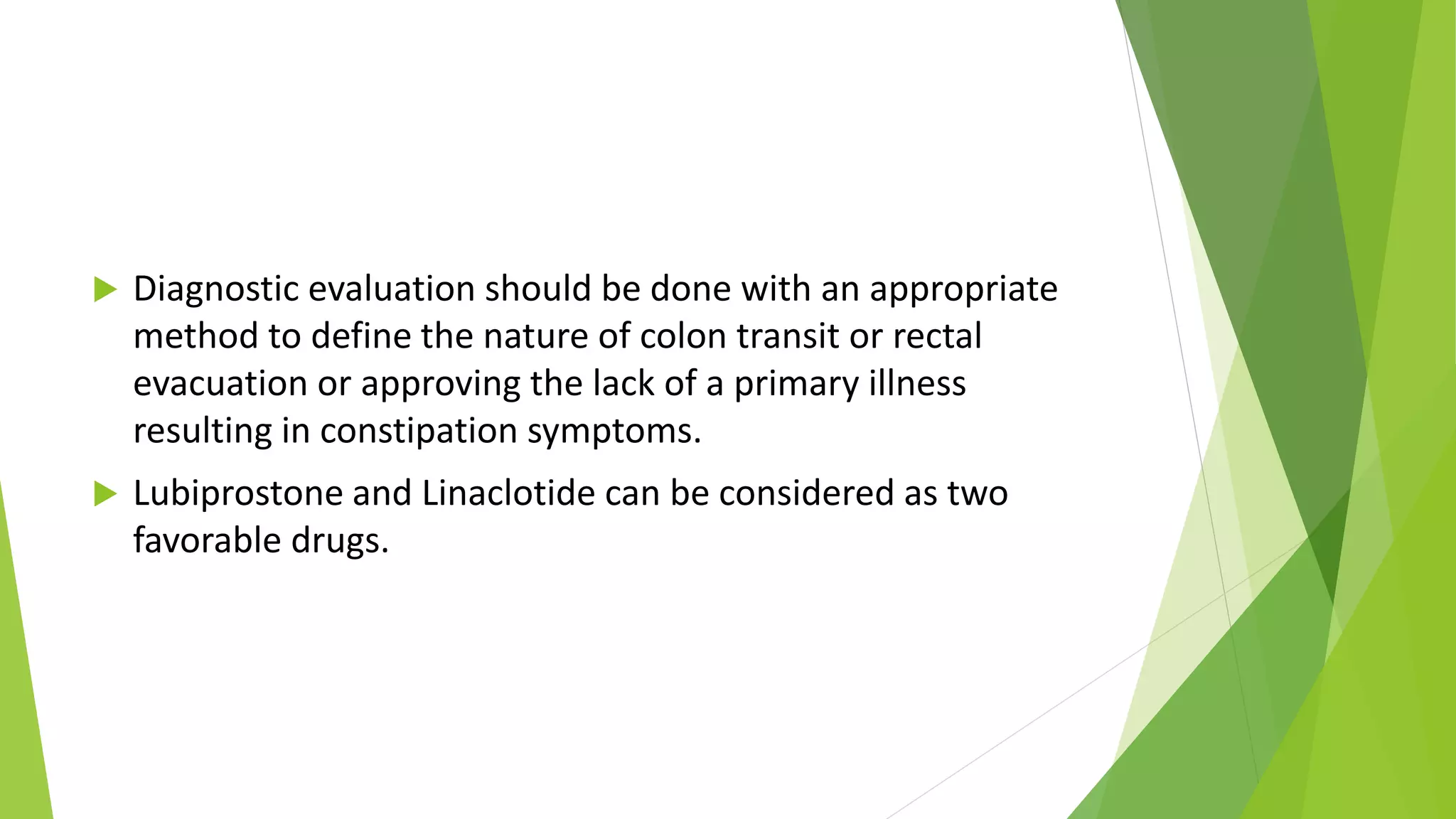 Chronic constipation | PPTX