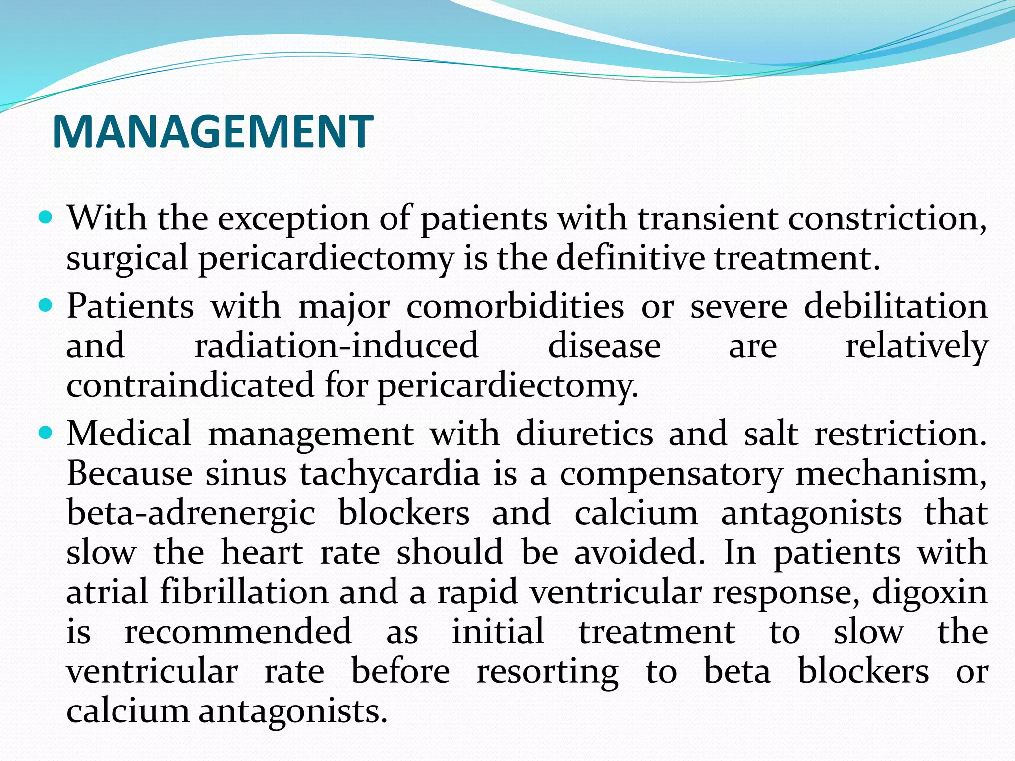 Chronic constrictive pericarditis | PPTX
