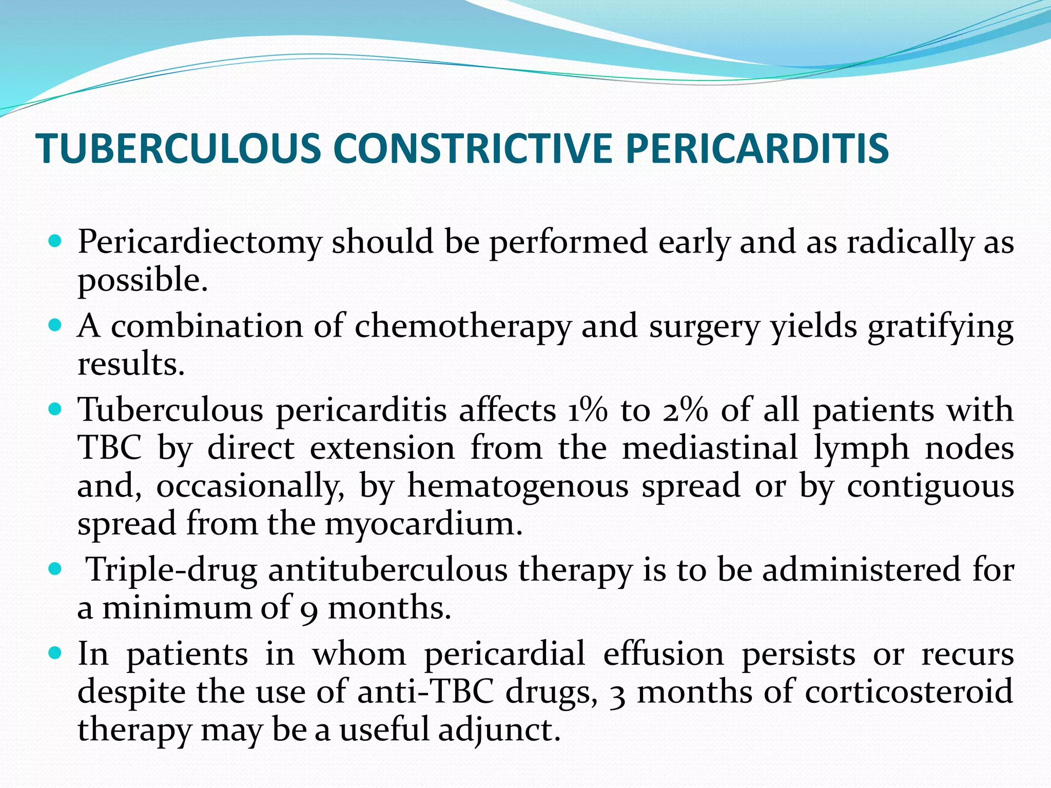 Chronic constrictive pericarditis | PPTX
