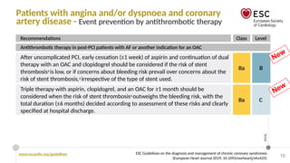 chronic coronary syndrome esc 2019 guidelines | PPTX
