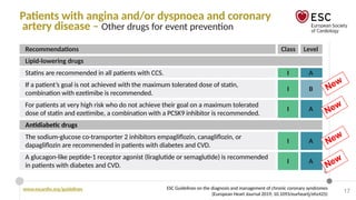 chronic coronary syndrome esc 2019 guidelines | PPTX