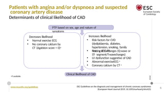 chronic coronary syndrome esc 2019 guidelines | PPTX