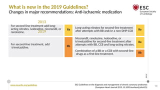 chronic coronary syndrome esc 2019 guidelines | PPTX
