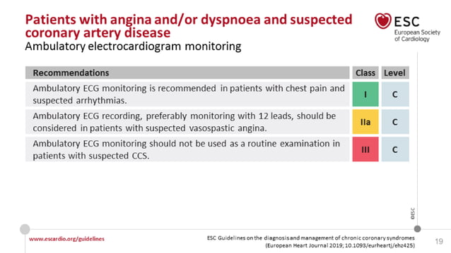 Chronic Coronary Syndrome ESC 2019.pptx | Lung and Respiratory Health ...