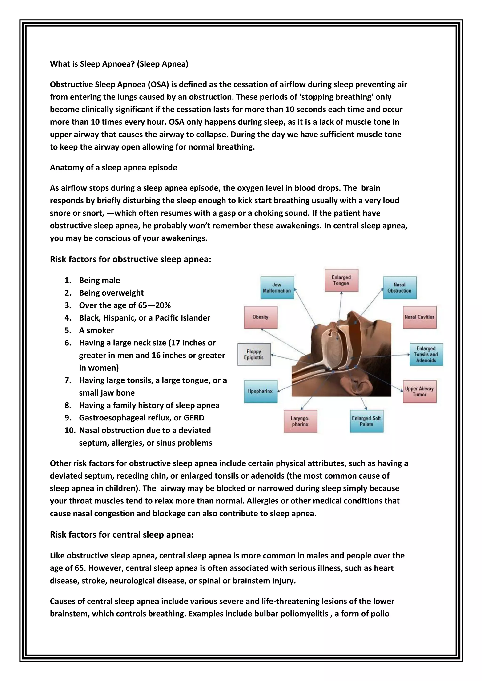 Chronic cor pulmonale and obstructive sleep apnea 2019 | PDF