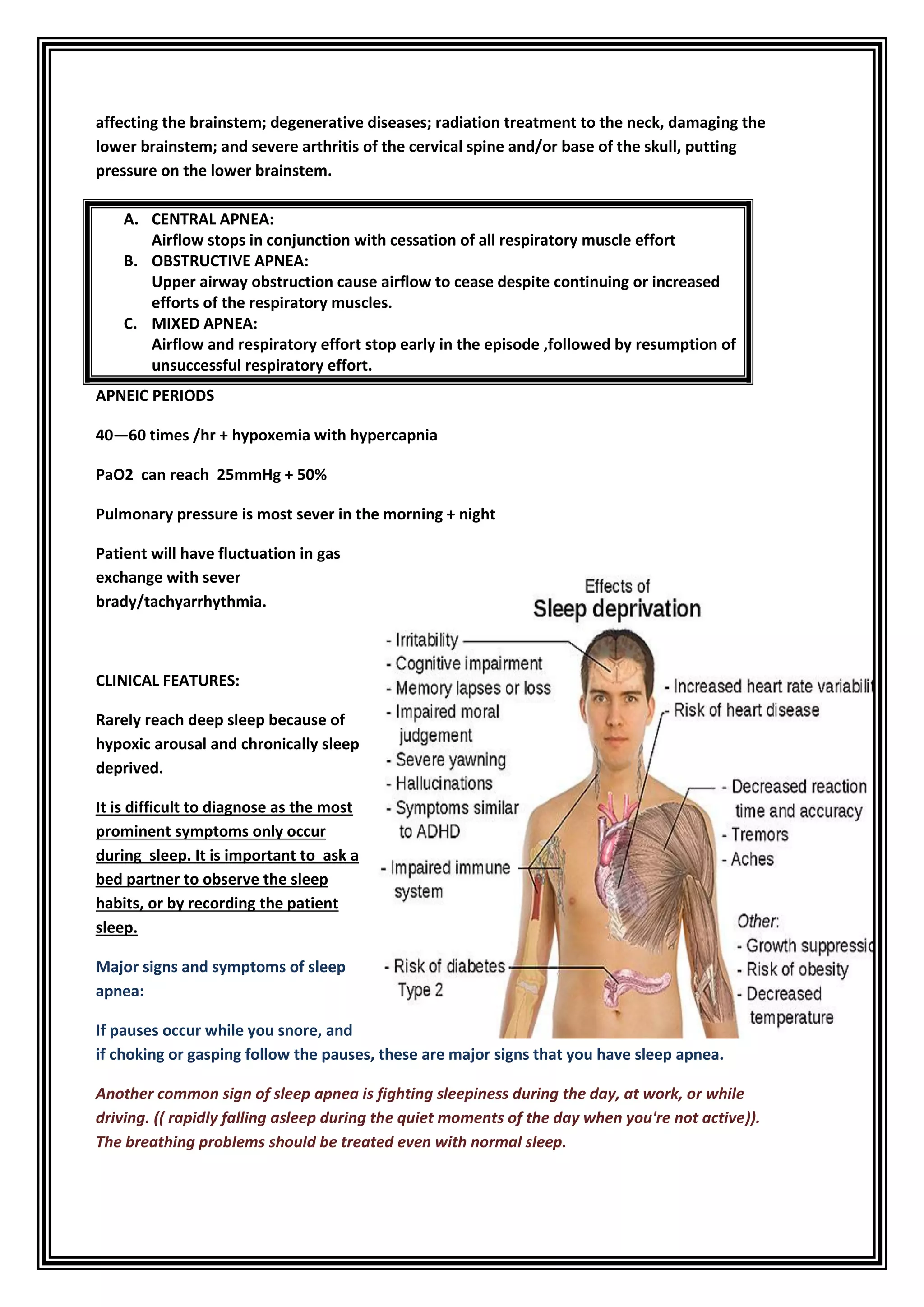 Chronic cor pulmonale and obstructive sleep apnea 2019 | PDF