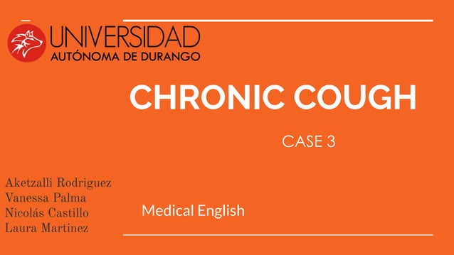 CHRONIC COUGH vistazo de conceptos basicos para el ingles medico | PDF