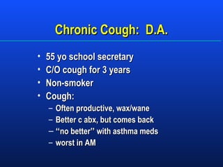 Chronic cough4 09 | PPT