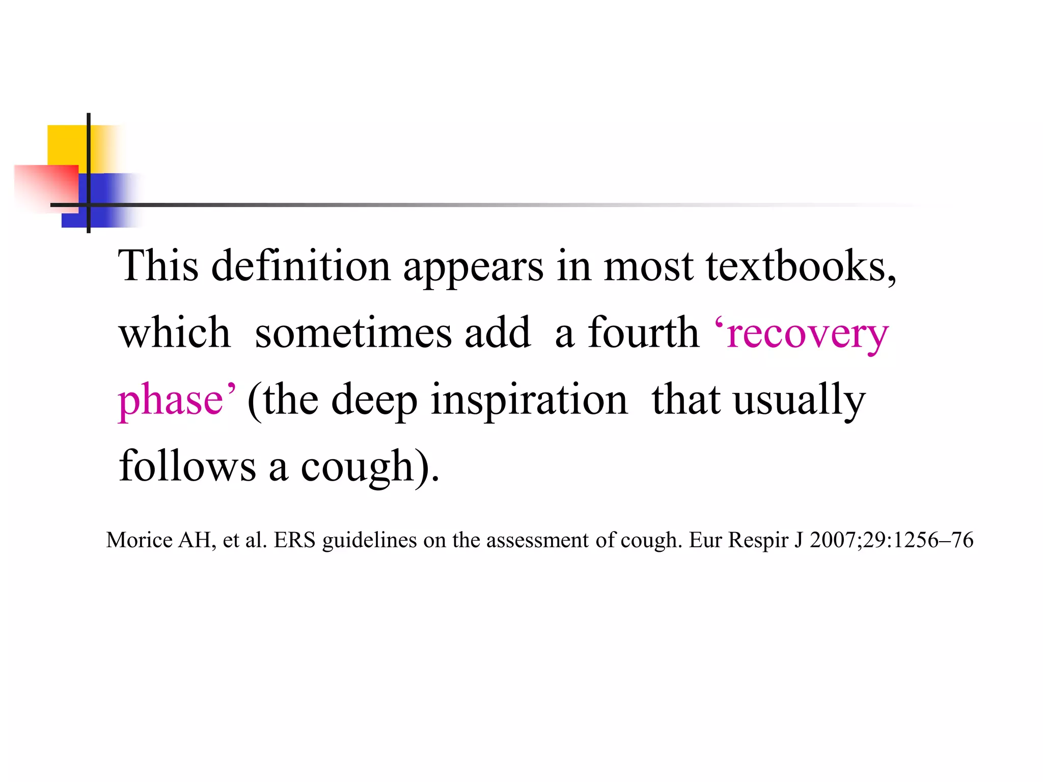 Chronic cough jan 2020 | PPT
