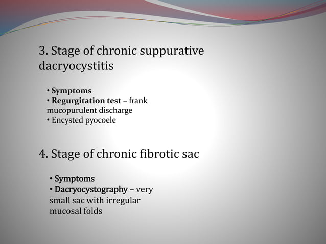 Chronic dacryocystitis | PPTX