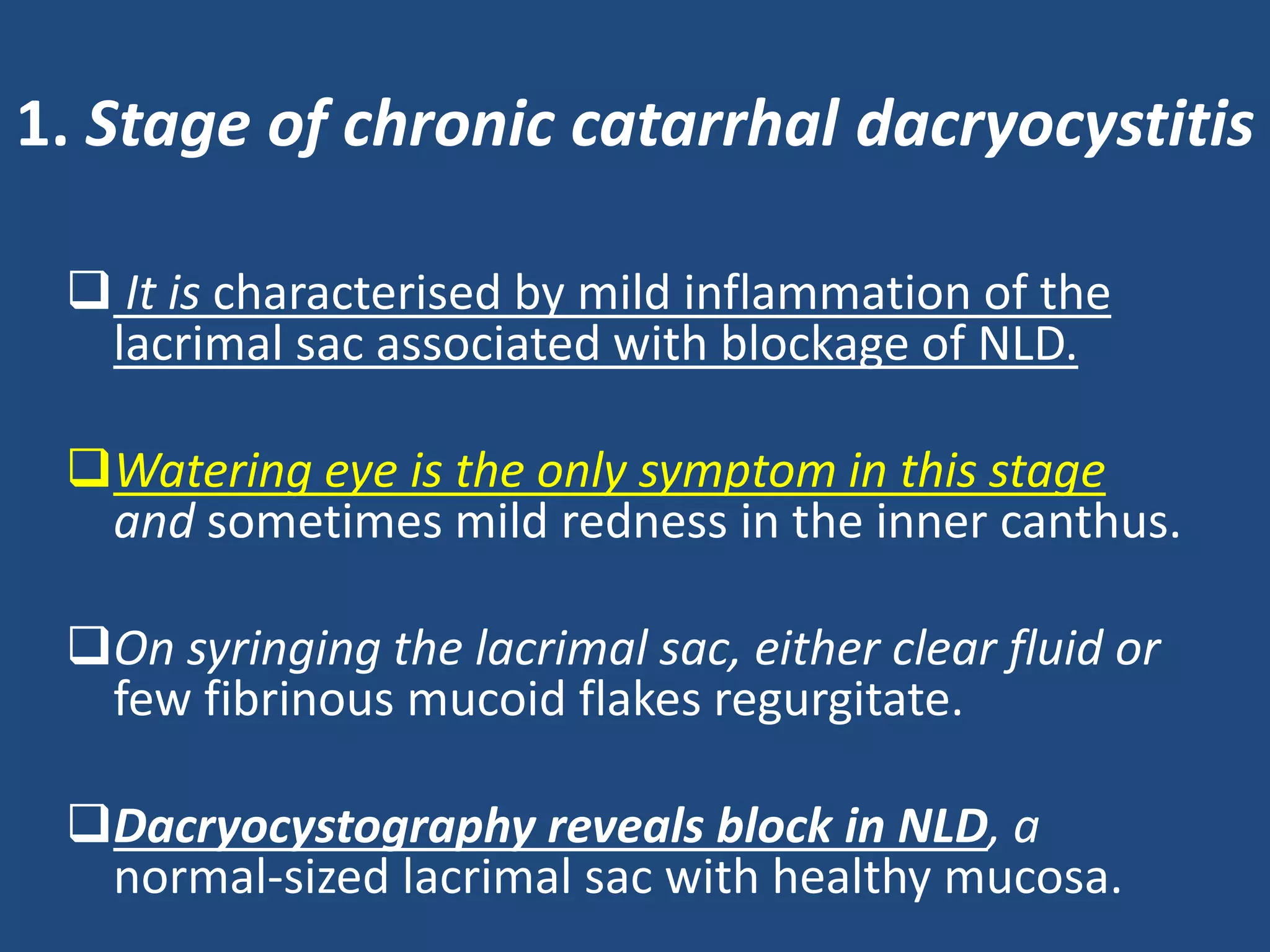 Chronic dacryocystitis Quick Review | PPTX