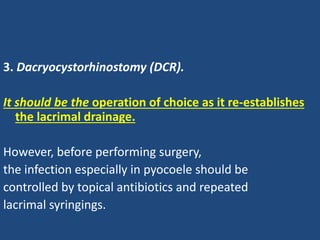Chronic dacryocystitis Quick Review | PPTX