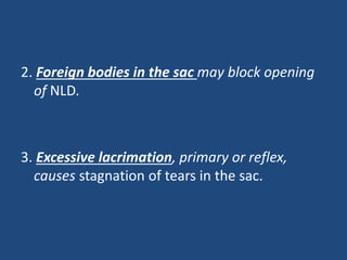 Chronic dacryocystitis Quick Review | PPTX