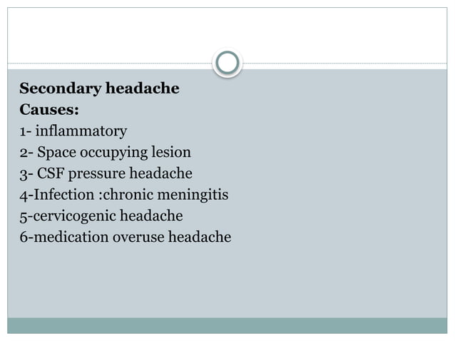 chronic daily headache presentation definition, causes and management | PPT