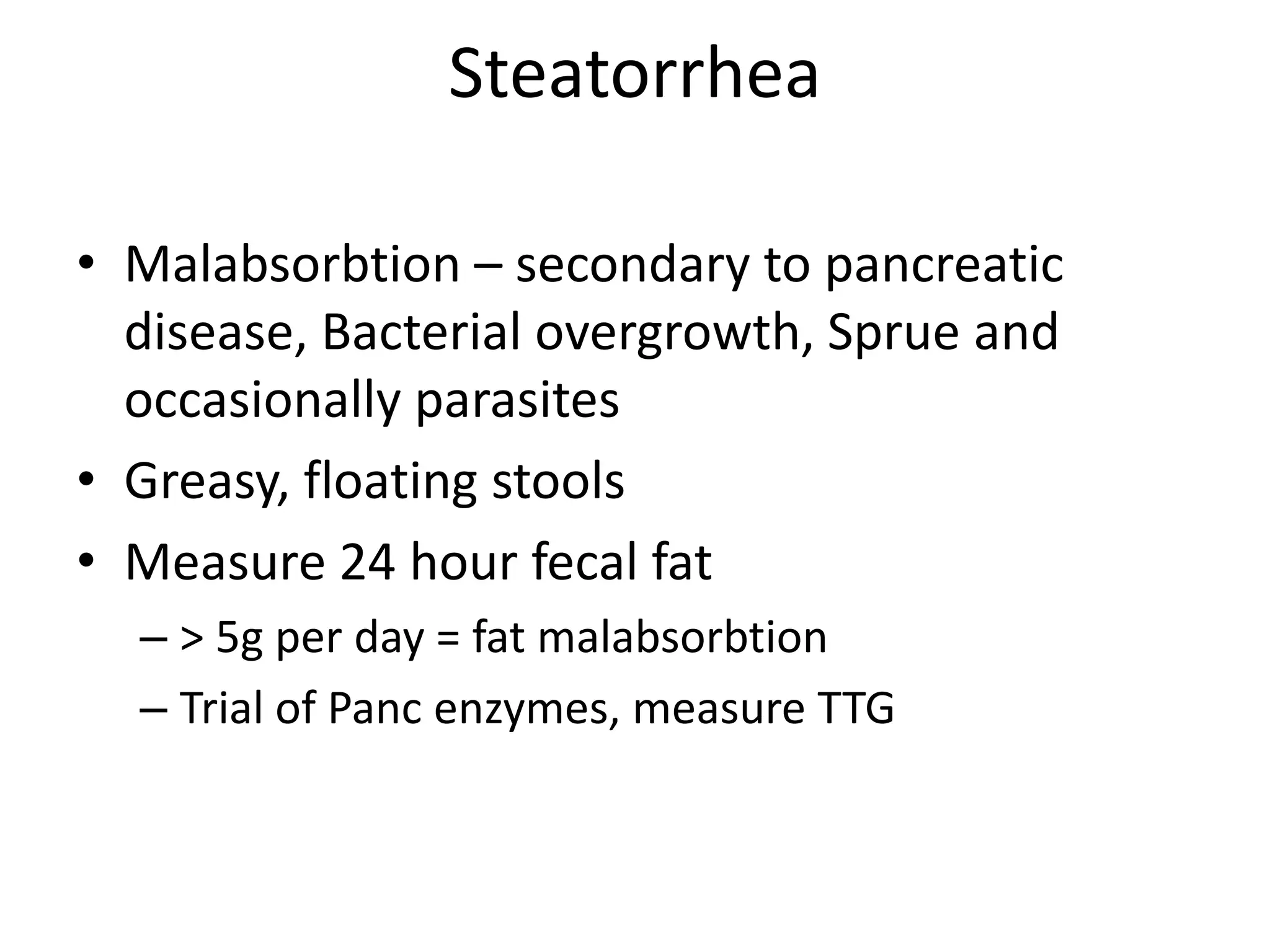 Chronic diarhea and malabsorption | PPT