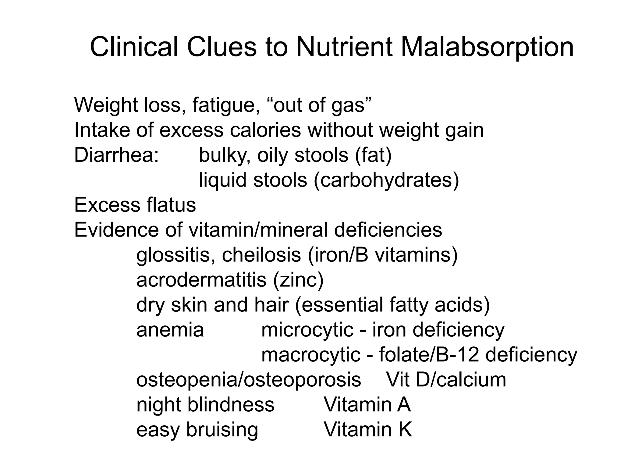 Chronic diarhea and malabsorption | PPT