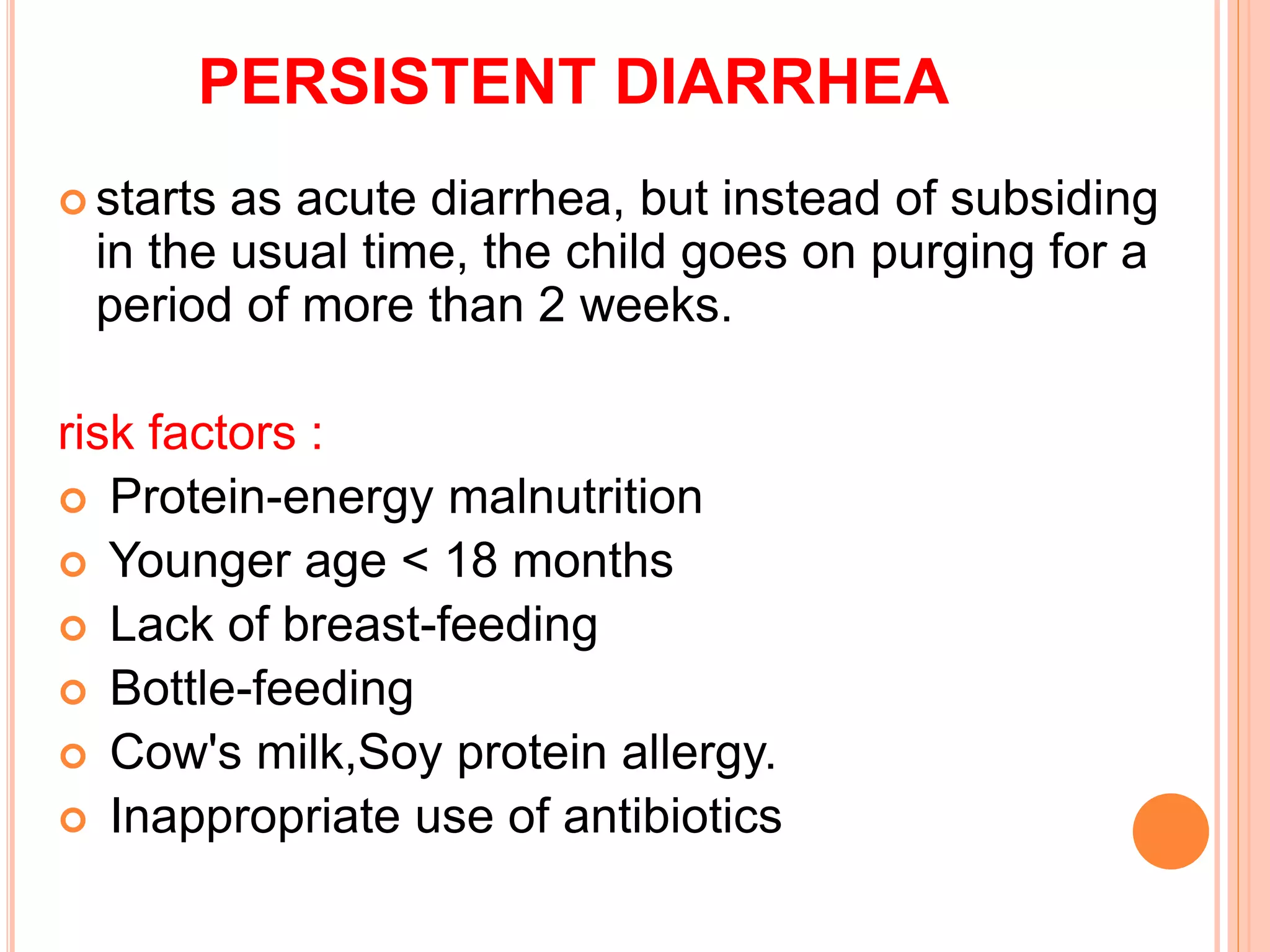 Chronic diarrhea in children | PPTX