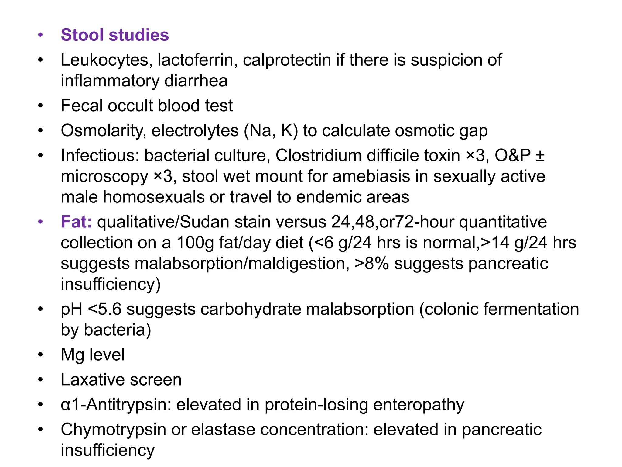 chronic diarrhea causes and evaluation pptx | PPTX