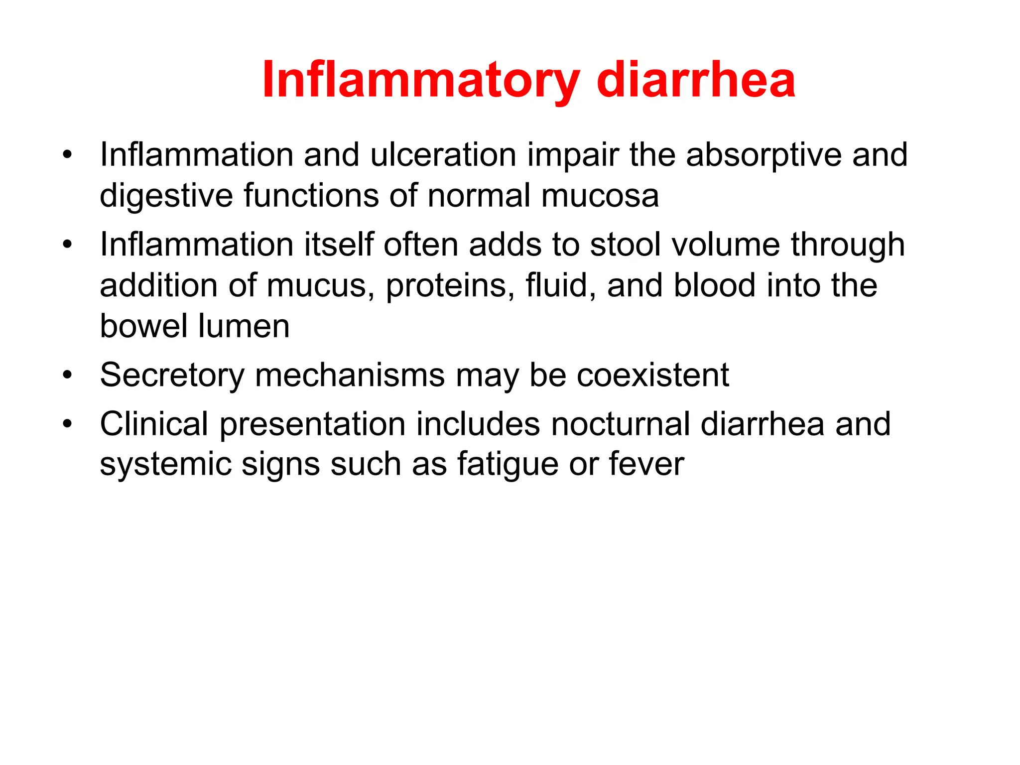 chronic diarrhea causes and evaluation pptx | PPTX