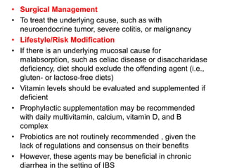 chronic diarrhea causes and evaluation pptx | PPTX