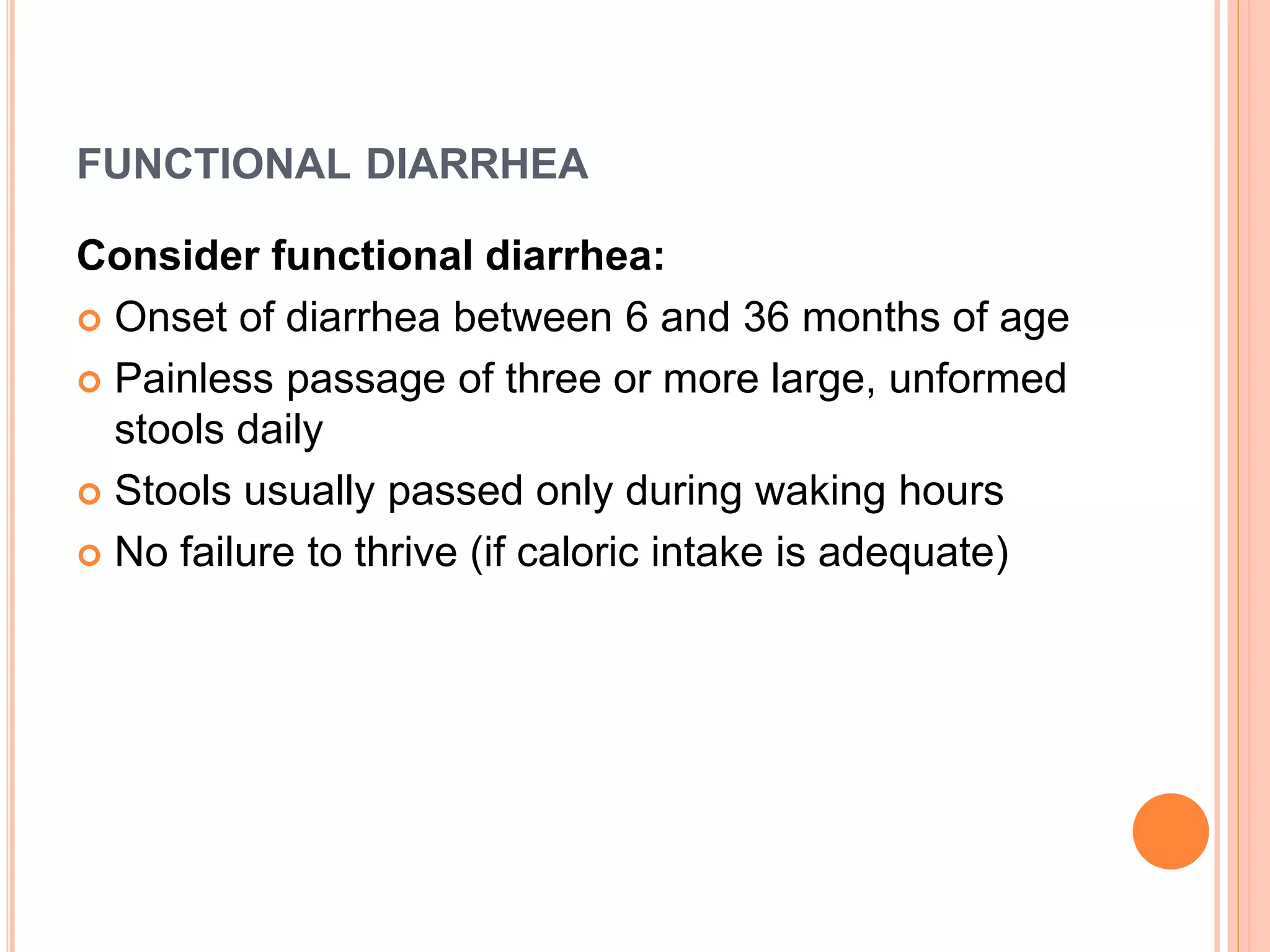 Chronic diarrhea | PPTX