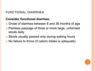 Chronic diarrhea | PPTX