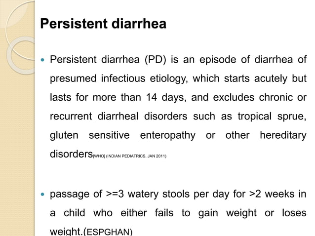 Chronic diarrhoea in children | PPTX | Digestive Disorders | Diseases ...
