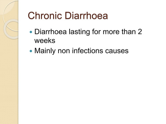 Chronic diarrhoea in children | PPTX | Digestive Disorders | Diseases ...
