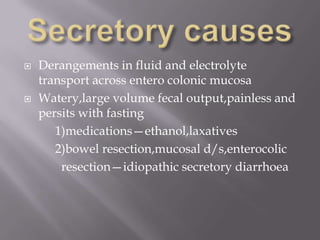 Chronic diarrhoea | PPTX