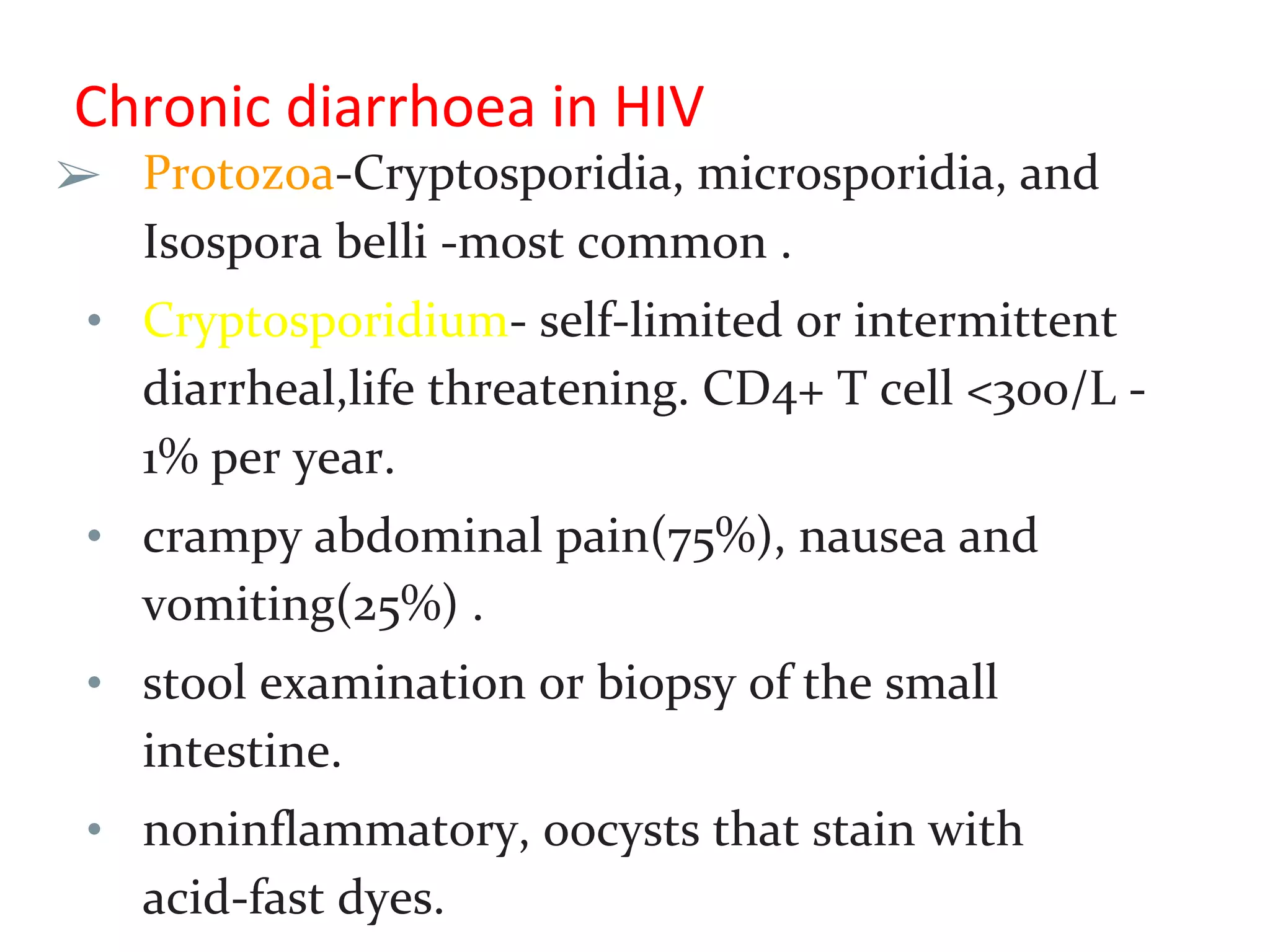 Chronic diarrhoea | PPT
