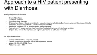 CHRONIC DIARRHOEA IN HIV PATIENTS WHO ARE NON COMPLIANT | PDF ...