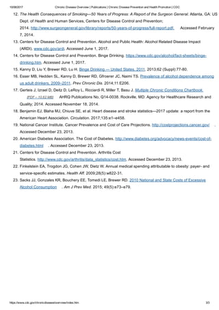 Chronic disease overview publications chronic disease prevention and ...