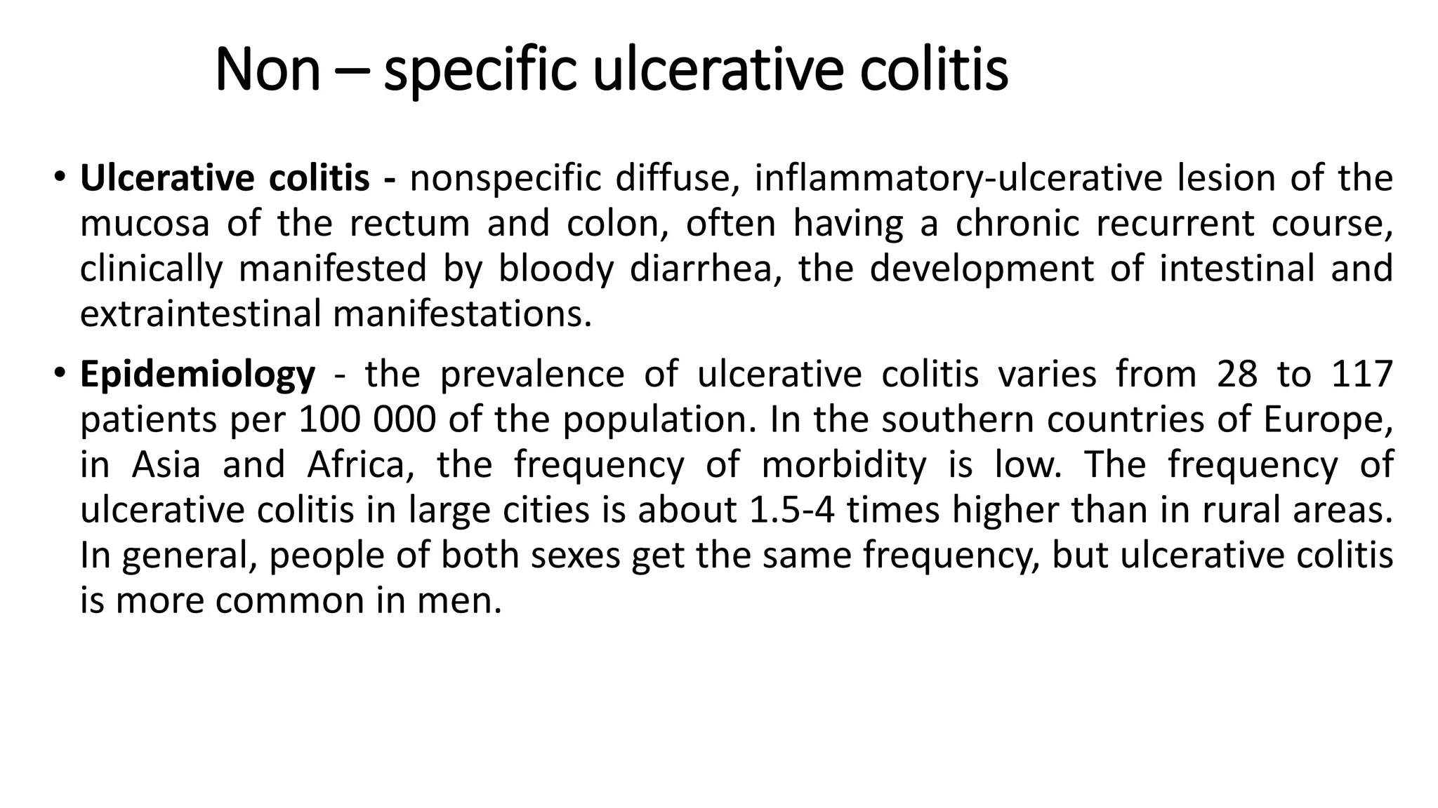 Chronic enteritis and colitis Mohit | PPT