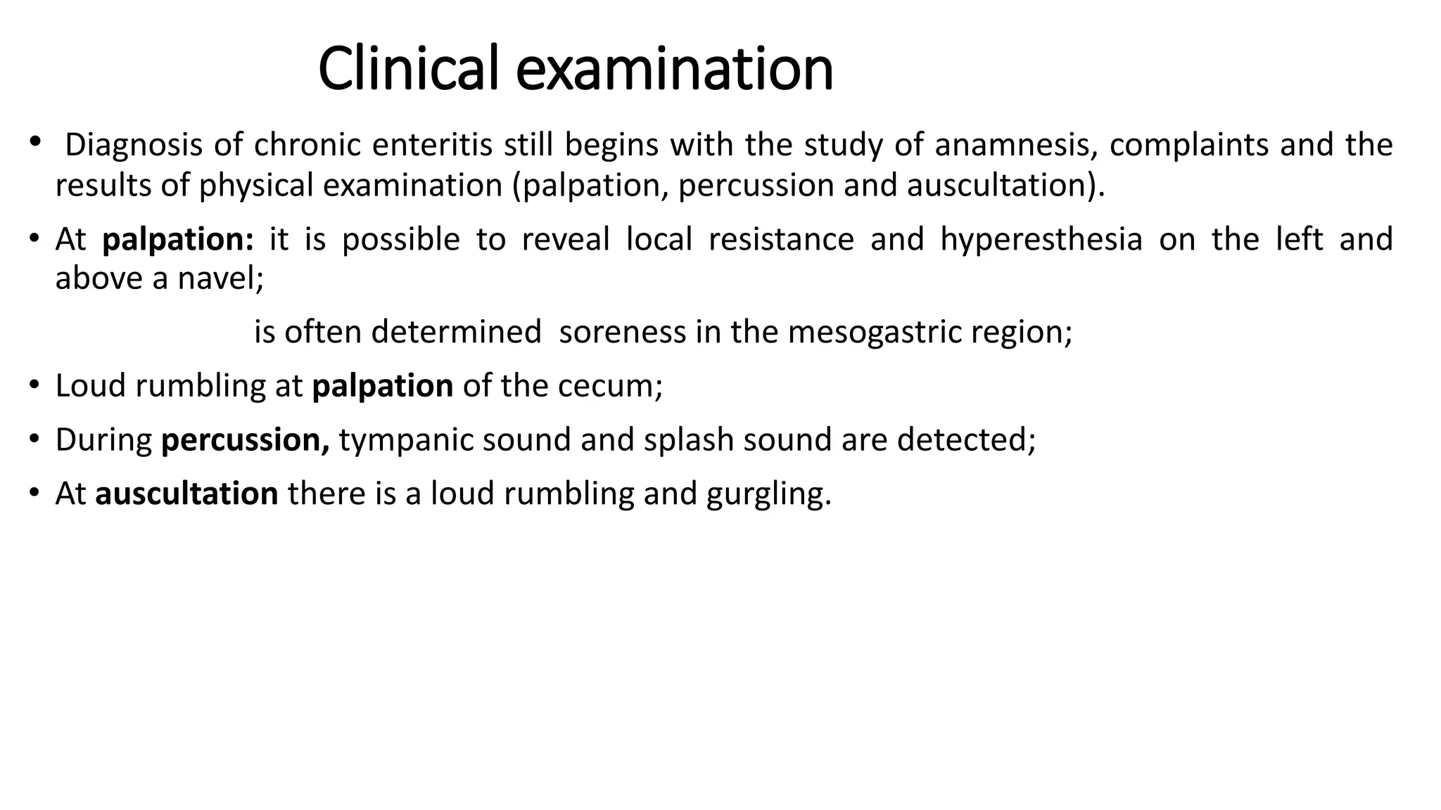 Chronic enteritis and colitis Mohit | PPT