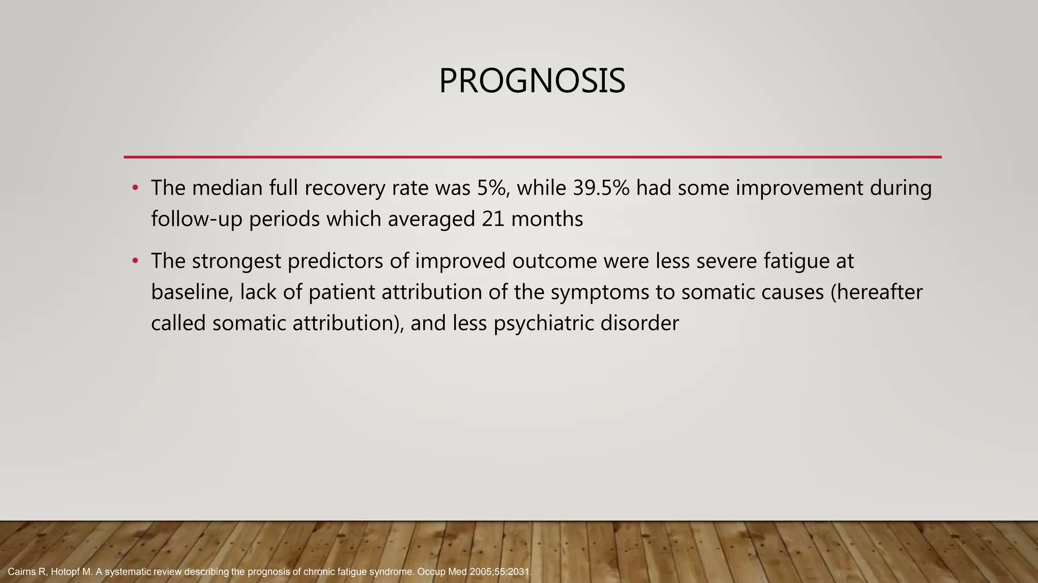 Chronic Fatique Syndrome | PPTX