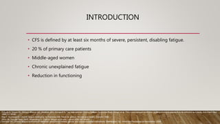 Chronic Fatique Syndrome | PPTX
