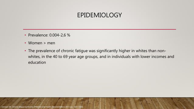 Chronic Fatique Syndrome | PPTX