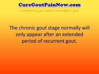 Chronic gout | PPTX