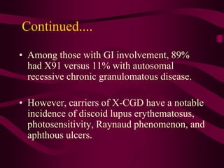Chronic granulomatous disease (cgd) | PPT