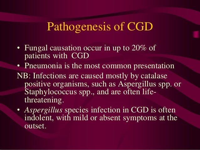 Chronic granulomatous disease (cgd)