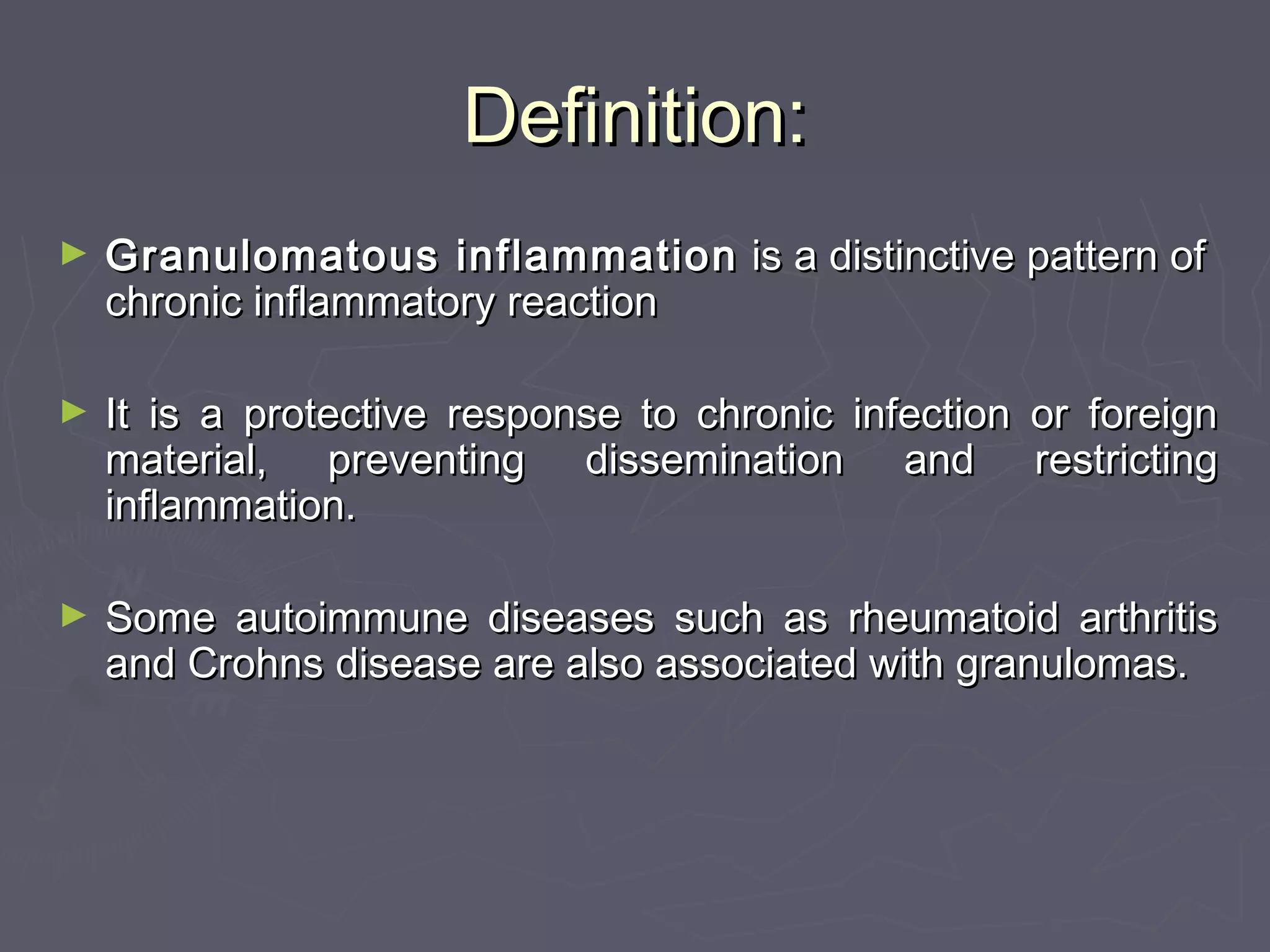 Chronic granulomatous inflammation | PPT