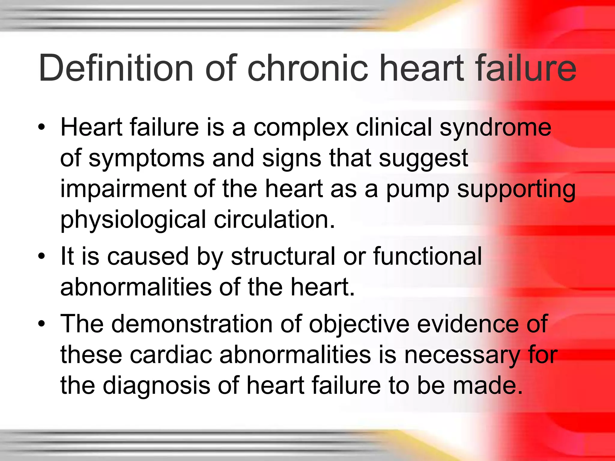 Chronic heart failure | PPTX