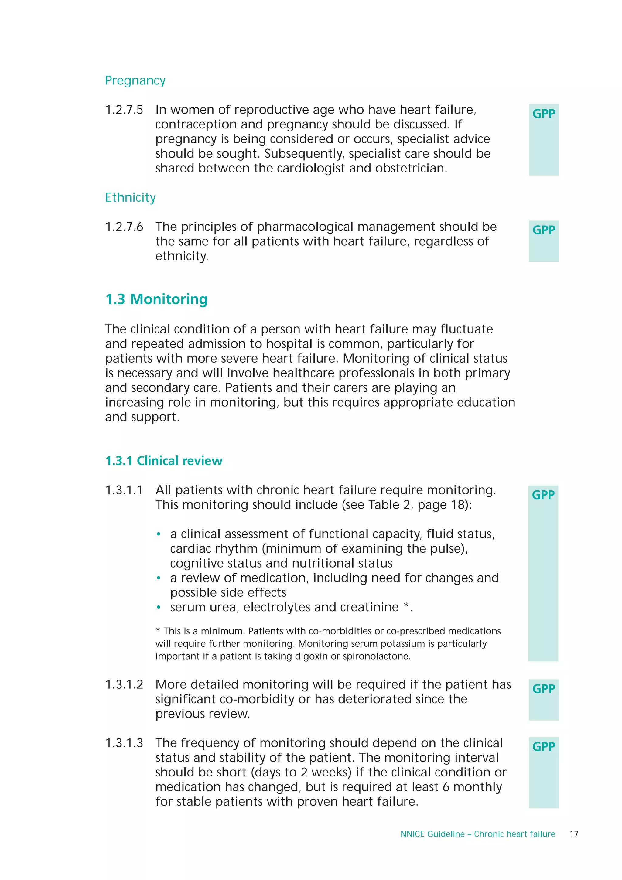 Chronic heart failure nice guidelines | PDF