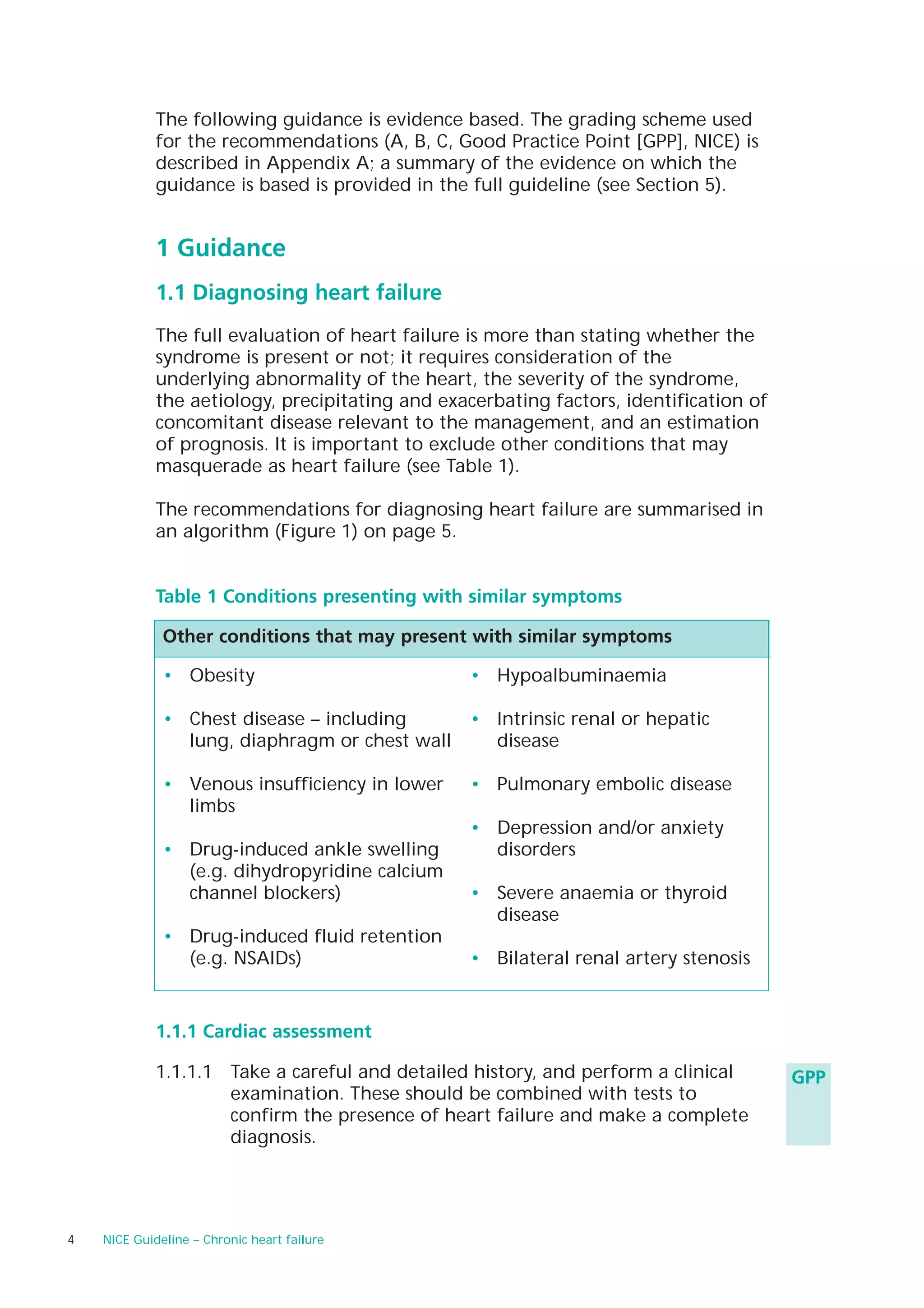 Chronic heart failure nice guidelines | PDF