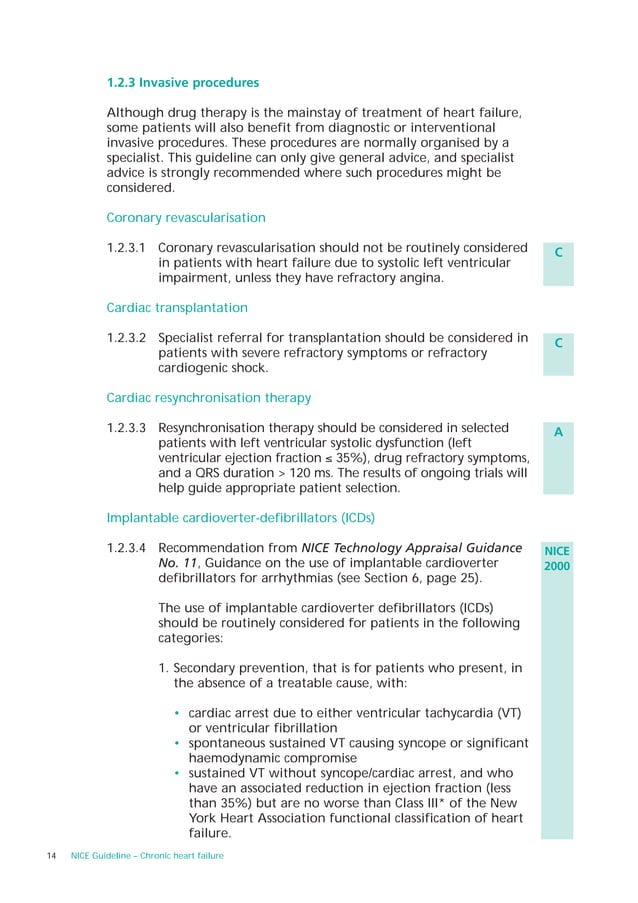 Chronic heart failure nice guidelines | PDF