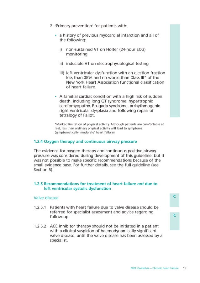 Chronic heart failure nice guidelines | PDF