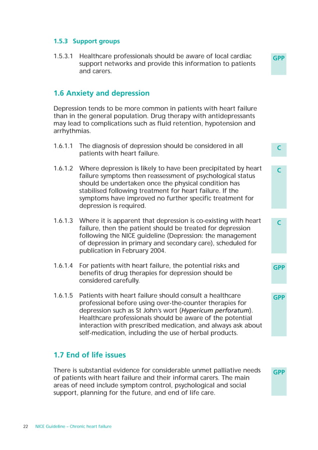 Chronic heart failure nice guidelines | PDF